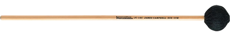James Campbell Soft Suspended Cymbal Mallet - Dark Green Yarn - Rattan ...