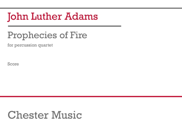 Prophecies Of Fire (score) - John Luther Adams (Sheet Music) Percussion ...